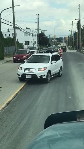 Driver Runs Over Flagger: Vancouver, BC
