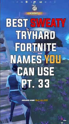 Best Sweaty/Tryhard Fortnite Names YOU can use…
