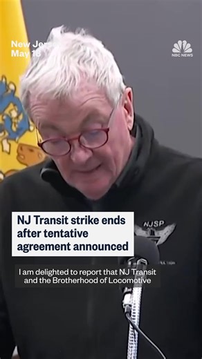The New Jersey Transit strike will end Monday after a tentative agreement was reached between the union and transit managers. | NBC News