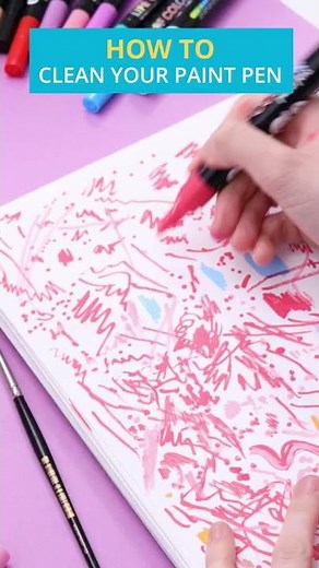 How to Clean Paint Pens #shorts