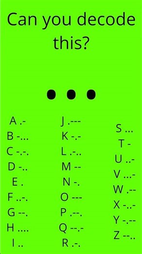 Can You Beat This Morse Code Puzzle???