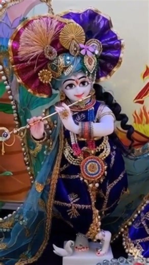 Title:Divine Grace of Lord Krishna 🦚✨