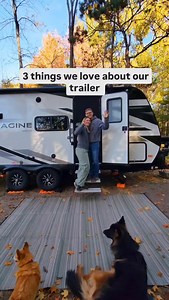 Whats your non-negotiable? When we started touring trailers looking for one we would eventually call home, we saw a lot of things we didn't like. Seeing all the things we didn’t like made it clear of things we needed before we could settle on one. We went to over 5 different dealerships and walked through I don't even know how many trailers before deciding on ours. These are the things that made our trailer stand out among the rest 👇🏼 Murphy Bed - having this allows for more space in the trail