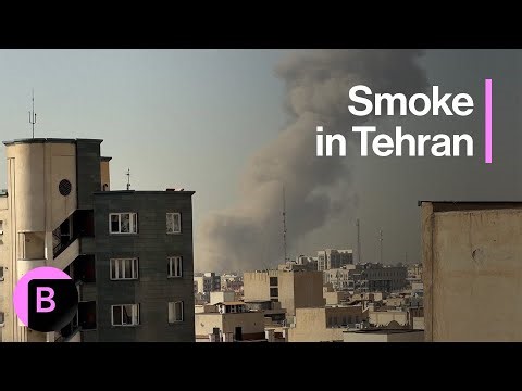 Smoke Rises Over Tehran Following Israeli Attack