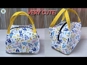New !! Diy Lunch Tote Bag | How to sew a bag for a rice box | Easy Daily Use Bag Make At Home
