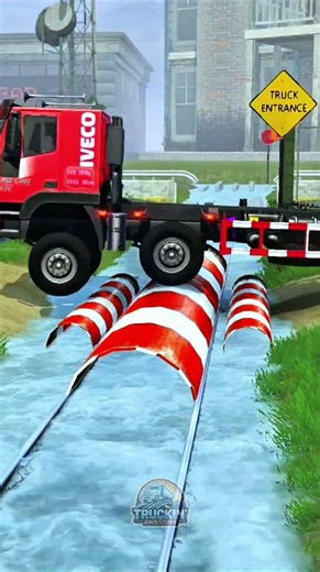 BIG TRUCKS BATTLE THE OBSTACLES #06 | #MudRunner Gameplay #shorts