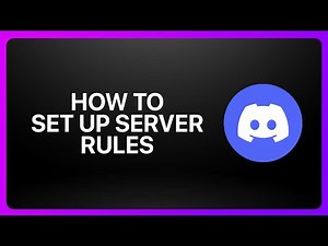 How To Set Up Server Rules In Discord 2025! Tutorial