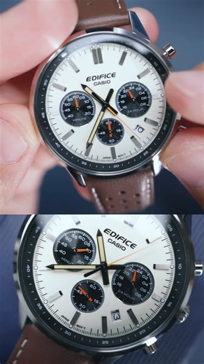 Kunal Malhotra on Instagram: "The Casio EDIFICE EFR-575L-7A, a chronograph watch that blends vintage car-gauge styling with modern build quality. Case size (L×W×H): 47.9 × 40.5 × 12.6 mm Weight: 65 g Case & bezel material: Stainless steel Glass: Mineral glass (convex domed shape) Band: Genuine leather strap Water resistance: 10 bar / 100 m Movement: Quartz (Caliber 5344) Accuracy: ±20 seconds per month Battery life: Approx. 2 years on SR920SW battery Additional dial functions: 24-hour sub-dial, 