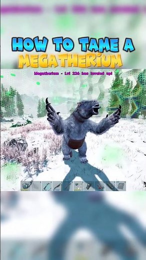 How to tame a Megatherium 🦥 in Ark Survival Evolved #arksurvival #ark #arksurvivalevolved #playark