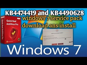 windows 7 service pack kb4474419 and kb4490628 update download and installation easy way