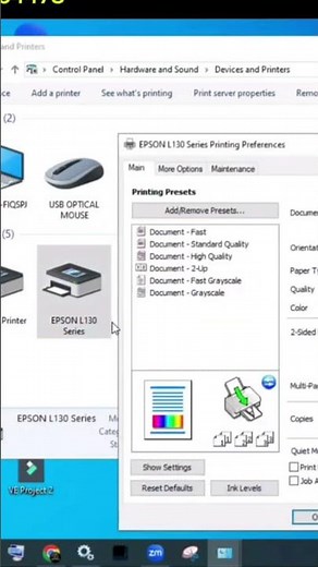 how to check Epson status monitor any model Class Video #epson #collor #epsonl3110printer