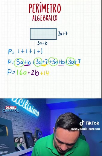 Perímetro algebraico de un rectángulo: Aprende fácil