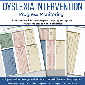 Dyslexia Progress Monitoring Reading by Design Bridges Orton Gillingham
