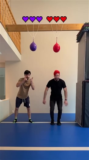 Loser gets wet! Parkour challenge 🎈💦