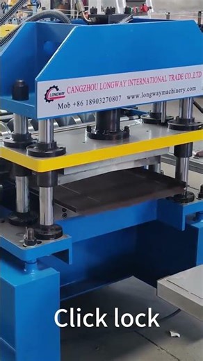 Click lock roof panel forming machine with screw holessnap lock panel roofing machine