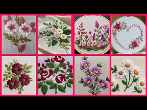 Small flower embroidery designs for beginners //Awesome creation of hand embroidery design