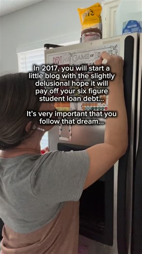 In 2017, I really did start that little blog with the slightly delusional (but very determined) hope that it would help us pay off my six-figure student loan debt. I had no idea how it would work… I just knew I wanted something different, and I was willing to learn anything to make it happen. That “little blog” became sharing our debt-free journey. Which became learning to edit videos. Which became TikTok, YouTube, and saying yes to every scary new skill. Which eventually turned into working wit