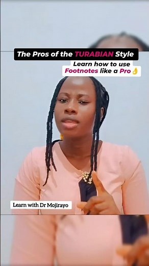 Learn how to use FOOTNOTES effectively! 💡 #TurabianStyle #AcademicWriting #ResearchTips