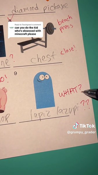Replying to @Touchgrass Steve failed #test #grading #teacher #teachersoftiktok #asmr #school #fyp #kindergarten #elementaryschool #trending #work #viral #funny #kids #asmrvideo #foryoupage #comedy #art #minecraft #gaming