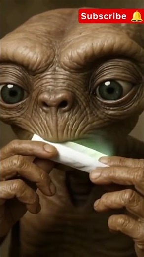 ALIEN ENJOYING SMOKING 👽🤣 #alien #shorts