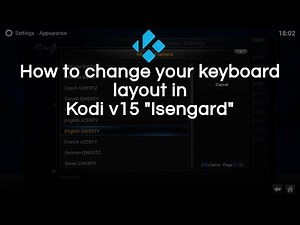 Change keyboard layout in Kodi version 15