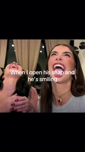 La emoción de abrir un snap y ver su sonrisa