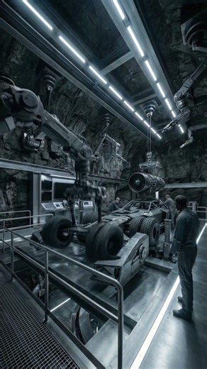 Building the Batmobile inside the batcave 🦇🔥 Inspired by The Dark Knight.