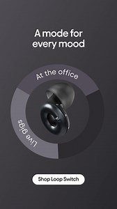 Need noise control that can keep up?  Loop Switch™ comes with three volume modes to take on any setting. You’ll love:  Experience mode for live music 狼 Quiet mode for calm on demand  Engage mode for clearer chats Hear the difference  100-day free returns. | Loop | Facebook