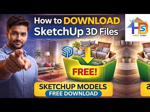 How to Download Sketchup 3D Files Free | Sketchup Models Free Download