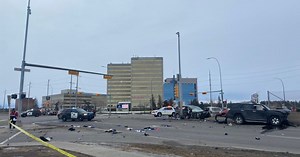 Calgary crash: 9-year-old girl dead after robbery suspect sets off massive Boxing Day collision