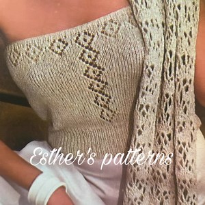 Vintage Pdf Instant Download Pattern-knitted Strapless and Crocheted Shell Stich Shawl - Etsy