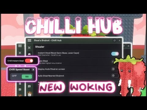 🍓 Steal a Brainrot Roblox Script ｜ New Instant Steal, Speed Boost & Pet Finder! No Key