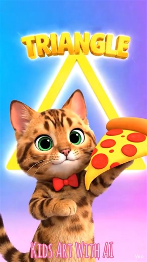 Learn Shapes with Animals 🐱🔺🐶⚪ Fun Cartoon Shapes for Kids #ai #aivideo #cuteanimals #shapes #viral