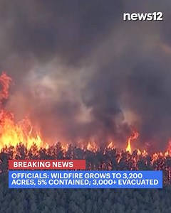 106K views · 1.5K reactions | WILDFIRE UPDATE: Wildfire grows to 3,200 acres, 5% contained; over 3,000 residents evacuated, fire officials say. https://bit.ly/3Gm2dDW | News 12 New Jersey | Facebook