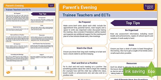 How to Have a Great Parents' Evening | Top Tips for ECTs