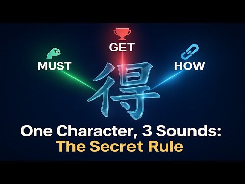 Never Confuse 得 Again! The Simple Rule for dé, děi, de