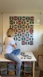 I should definitely make more baby quilts, they come together so quickly! The Liberty Tana Lawn fabrics look fabulous with the black chambray in this baby sized Round Trip quilt. I made version A with all the pretty Liberty fabrics that I had in my stash. When you make a quilt from fabrics you already have, they are free quilts, aren’t they? Hopefully I will have something to back it with too and I’m thinking a grey and white striped binding. The Round Trip quilt pattern is available now as a PD