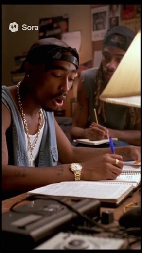PAC writing lyrics other artists take notes and he is getting good lyrics from others #music #2pac