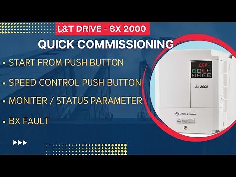 SX2000: L&T drive parameter setting | Frequency control using UP & Down push button | Fault reset
