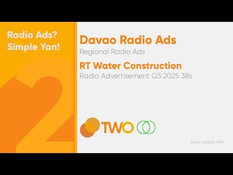 RT Water Construction Radio Ad Q3 2025 38s (Davao)