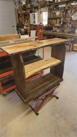 Another rustic bookcase by 10pointfarm, ready for client pickup! #woodworking#diy#rustic