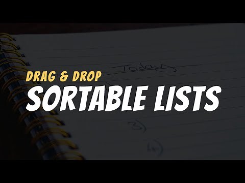 Drag and Drop Sortable Lists in Ruby on Rails