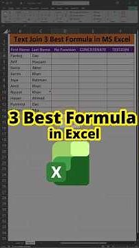 Best 3 TEXTJOIN Formulas in Excel | Text Combine Like a Pro (Bangla Tutorial)