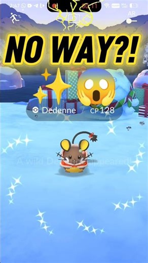 ❄️✨ SHINY DEDENNE! 😱 | Winter Holiday Event #PokemonGO