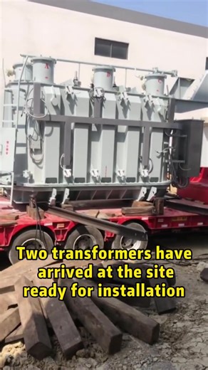 Two transformers have arrived at the site, ready for installation. #transformer# #power equipment# #power industry
