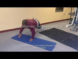 Alternating Shuffle Push Up