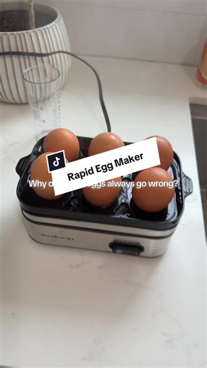 If you love eggs but hate the mess and waiting, this Evoloop Rapid Egg Maker is a game-changer. It cooks eggs fast and perfectly every time—soft, medium, or hard-boiled with zero guesswork. Compact, easy to use, and perfect for busy mornings, meal prep, or high-protein diets. Set it, walk away, and come back to perfectly cooked eggs—no boiling water, no cracked shells, no stress. #RapidEggMaker #EggCooker #EasyBreakfast #HighProteinMeals #KitchenGadgets