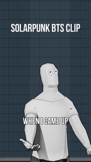 Yellow Cake on Instagram: "solarpunk behind the scenes #blender#animation#behindthescenes"