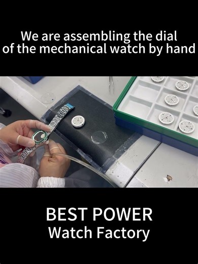 Watch Dial Assembling#watch #oem #odm #b2b #chinafactory #watchmaking #makingprocess #assembling