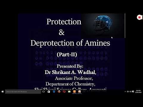 Protection and Deprotection of amine with mechanism